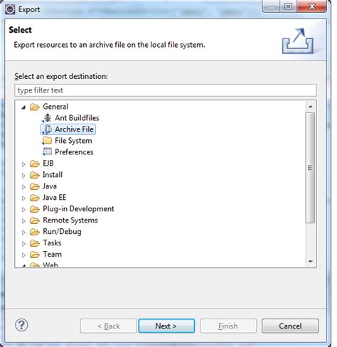 Java Eclipse Tips For Archiving Old Projects Together Into A Root