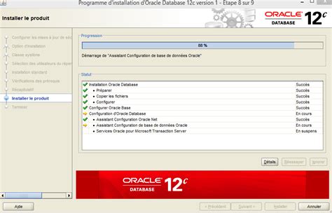 Démarrage De Assistant Configuration De Base De Données Oracle