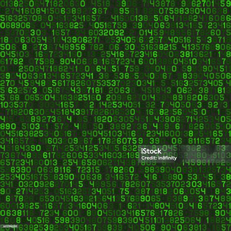 Chiffres De Code Informatique Verte Homogène En Arrièreplan De Papier