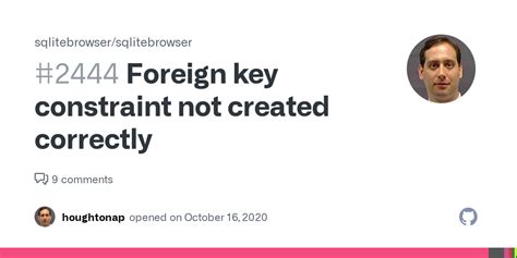 Foreign Key Constraint Not Created Correctly · Issue 2444 · Sqlitebrowsersqlitebrowser · Github