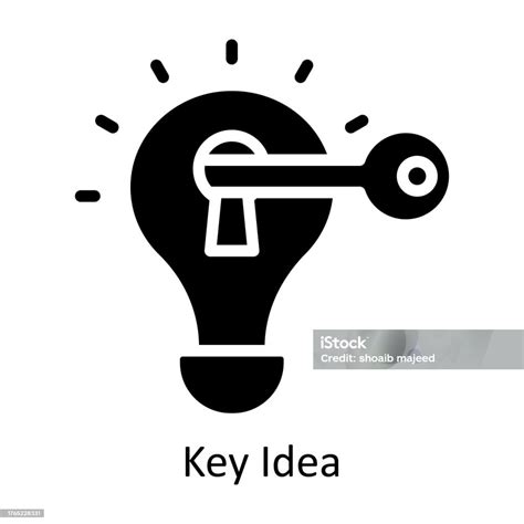 키 아이디어 벡터 솔리드 디자인 일러스트레이션입니다 흰색 배경의 기호 Eps 10 파일 개념에 대한 스톡 벡터 아트 및 기타