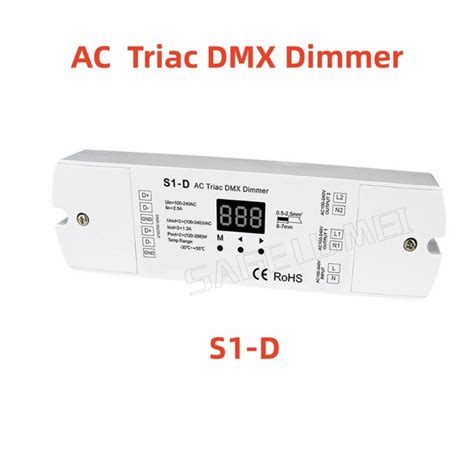 เครื่องหรี่ไฟ Led Ac100v 240v 288w 2 ช่องทาง 2ch Triac Dmx Dmx512 หน้าจอดิจิทัล S1 D Shopee