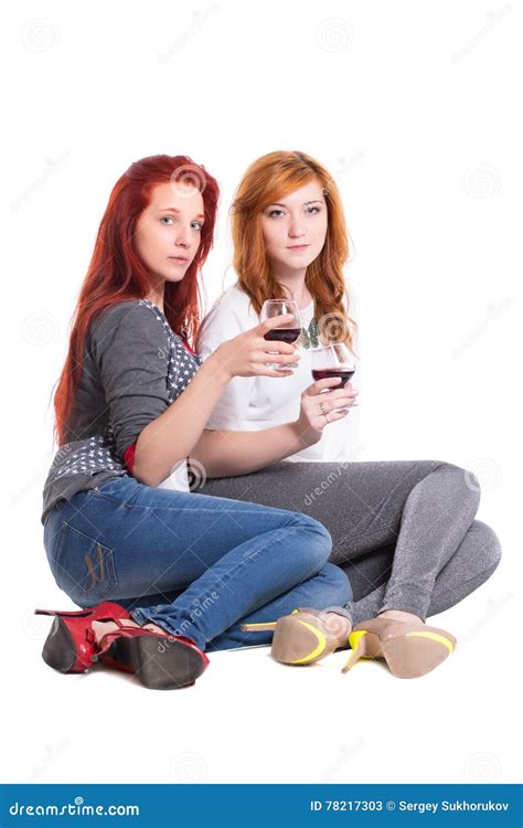 Two Redhead Women Stock Image Image Of Beautiful Goblet 78217303