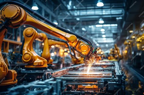 Premium Ai Image Robotic Precision In A Connected World Iotenabled