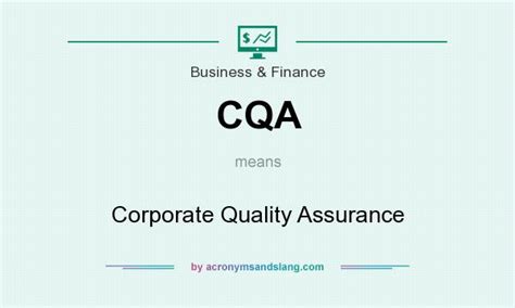 Cqa Corporate Quality Assurance In Business And Finance By Cqa Corporate Quality Assurance In Business And Finance By