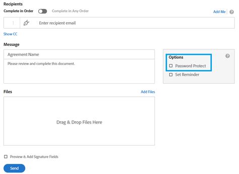 Password Protect The Document In Adobe Sign Adobe Product Community