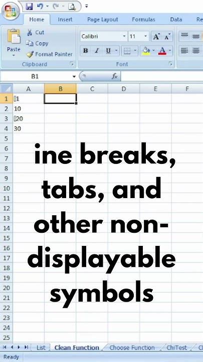 clean function in excel clean formula in excel youtube