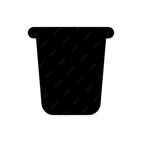 Premium Vector Garbage Can Icon Simple Vector Illustration