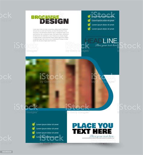 추상 전단지 디자인 배경입니다 브로셔 템플릿입니다 잡지 표지 사업 이랑 교육 프레 젠 테이 션 보고서에 사용할 수 있습니다 녹색 및 파랑 색입니다 가리기에 대한 스톡 벡터