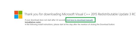 מדריך להתקנת Microsoft Visual C 2015 Runtime Bug Fix Blog