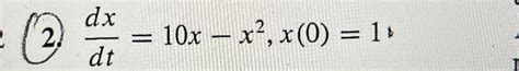 Solved Seperate The Variables And Use Partial Fractions To