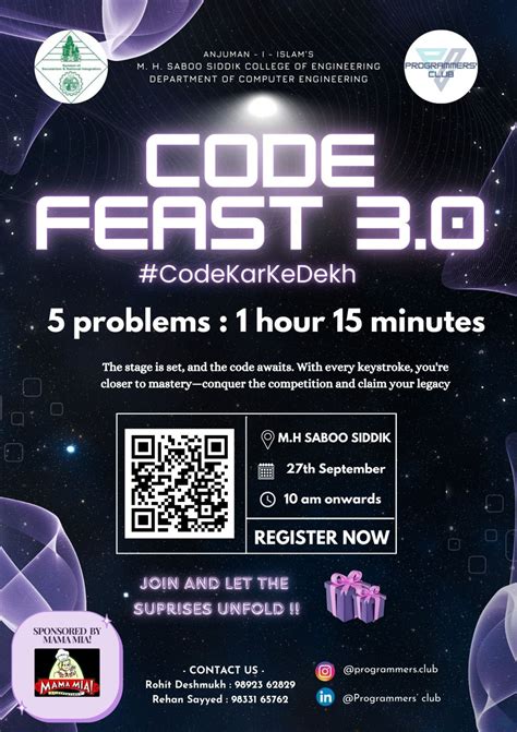 Programmers Club On Linkedin Codefeast Mhsaboosiddik