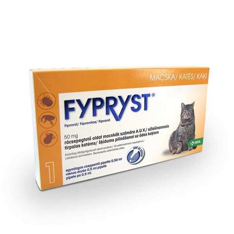 Fypryst 50 Mg Фиприст за котки пипета против бълхи и кърлежи