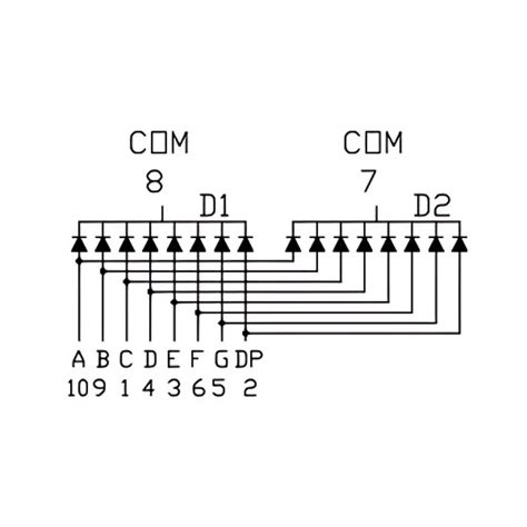 Display De 7 Segmentos De 2 Dígitos Cátodo Común De 0 80 Guatemala