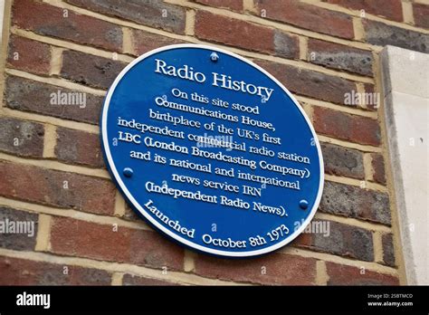 Blue Plaque Marks The Site Of Communications House Birthplace Of The Uks First Independent