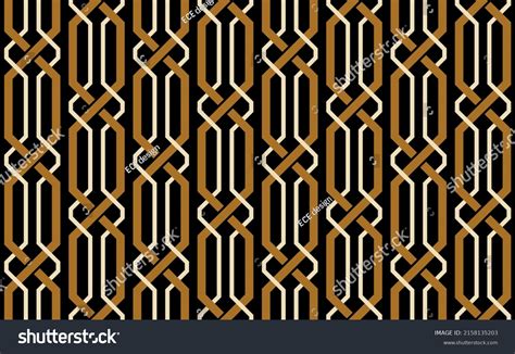 Seamless Geometric Chain Pattern Vector Illustration Stock Vector Royalty Free 2158135203