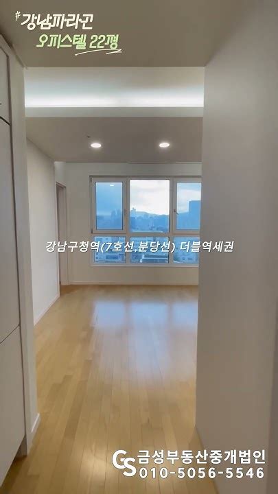 논현동 강남구청역 강남파라곤오피스텔 22평 Youtube