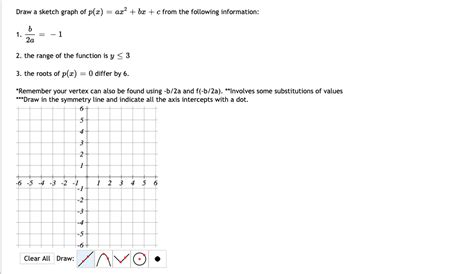 Solved Draw A Sketch Graph Of P X Ax Bx C From The
