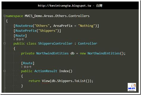 Mrkt 的程式學習筆記 Aspnet Mvc 使用 Attribute Routing Routearea