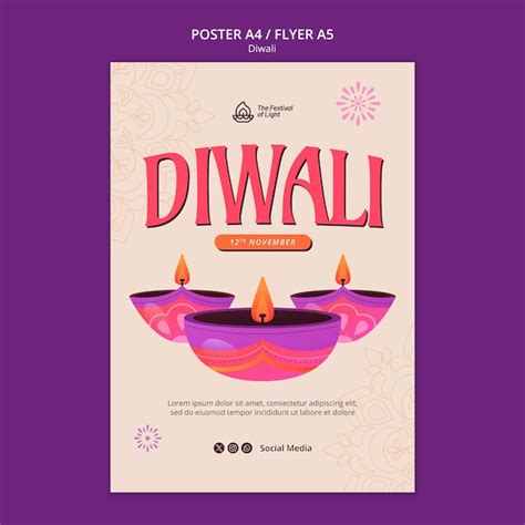 Free Psd Diwali Template Design