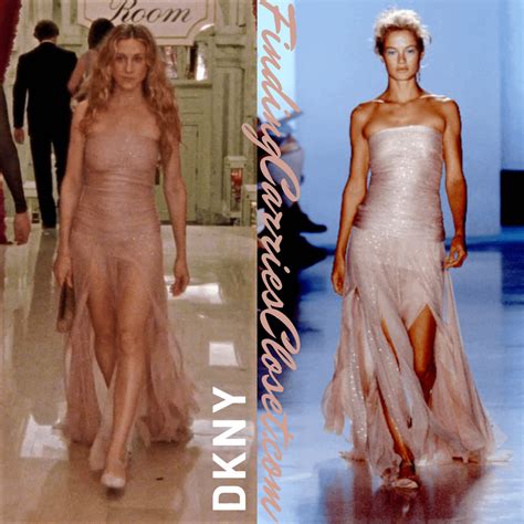Spring 1999 Pink Sparkly Dress By Dkny Sex And The City Season 2 Ep