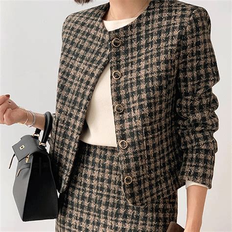 뮬랑 로드 체크 트위드자켓 자켓dbm44 믿고 사는 즐거움 Ssgcom