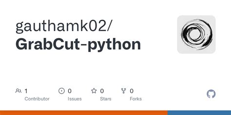 Github Gauthamk02grabcut Python