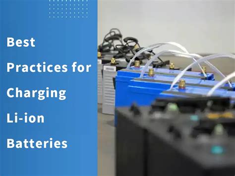 Best Practices For Charging Li Ion Batteries Legend Battery