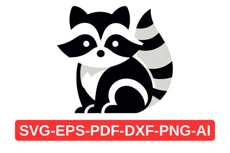 Raccoon Silhouette Clipart Svg Png Graphic By Artful Assetsy