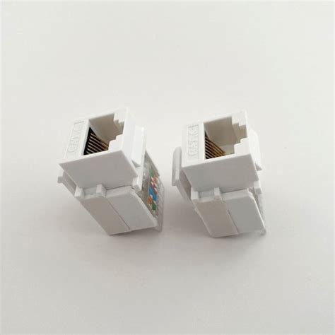 5pcs Cat6 Utp Network Module Tool Free Rj45 Connector Information Socket Computer Outlet Cable