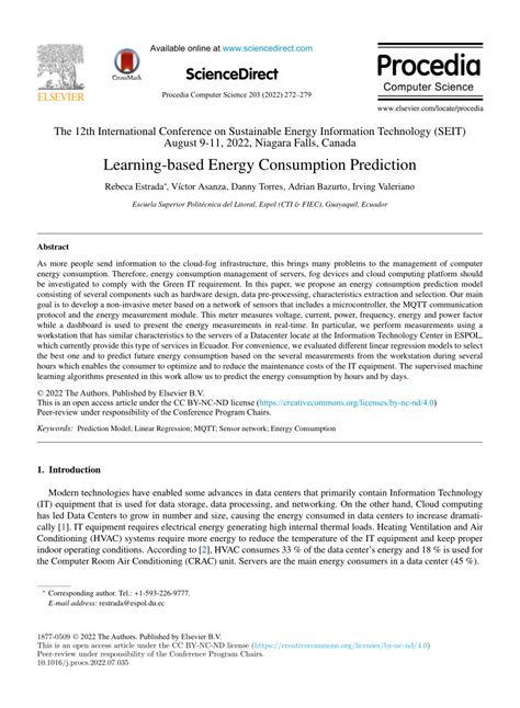 Pdf Learning Based Energy Consumption Prediction