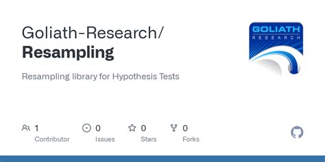 Github Goliath Researchresampling Resampling Library For Hypothesis Tests