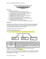 Fundamentals Of LINUX 3 Sept 12 Pdf CSC 156 Operating Systems Basic And Security CSC156