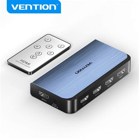 Jual Vention Hdmi Switcher 5 In 1 Out Hdmi Switch 5 Input 1 Output Selector 5 Ports Shopee