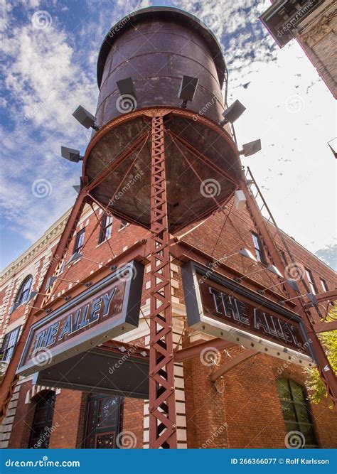 The Alley Water Tank Tower In Montgomery Alabama Usa Editorial