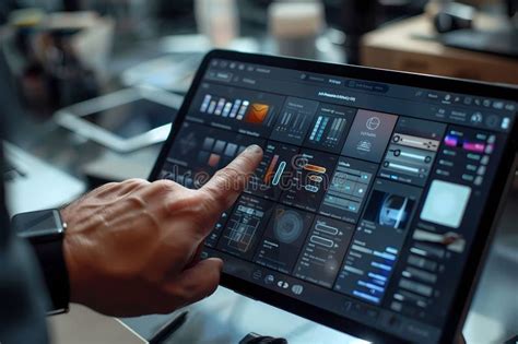 Touchscreen Graphic Interface Stock Image Image Of Creative