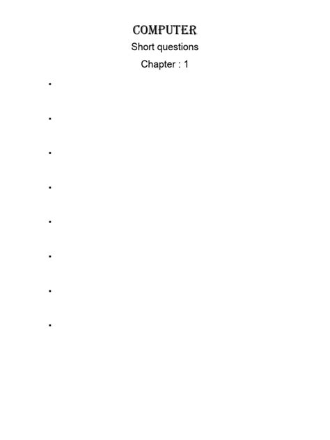 Computer Chapter 1 Pdf