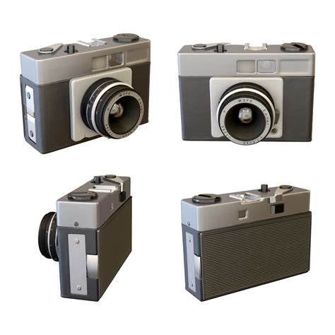 Free 3d Rendering Simple Icon Of Grey Old Camera From Various Perspective View 20920756 Png With