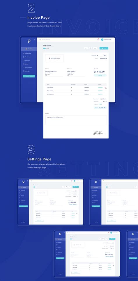 Invoicing Web App Design On Behance