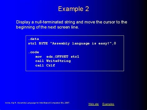 Assembly Language Procedures Link Library Overview A File