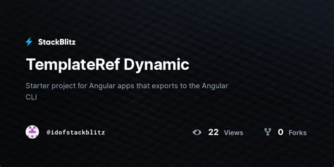 Templateref Dynamic Stackblitz