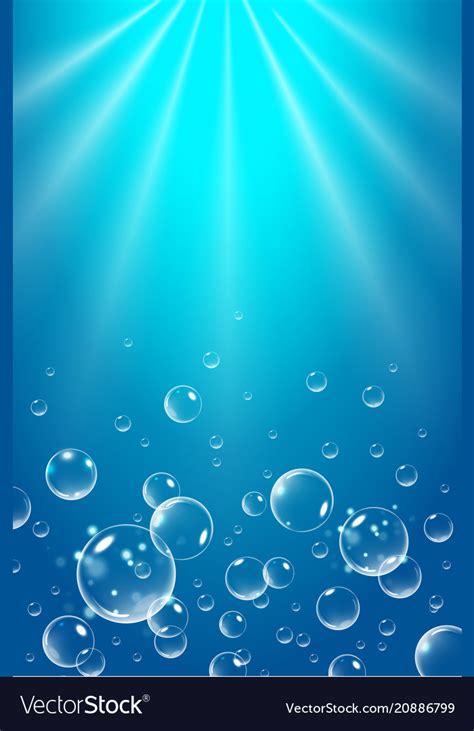 Floating Bubbles Beautiful Background Royalty Free Vector