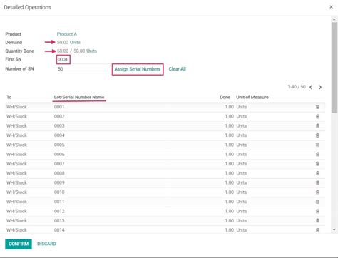 use serial numbers to track products — odoo saas 16 2 documentation