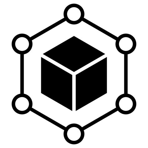 Blockchain Technology Icon Line Vector Illustration 40552860 Vector Art