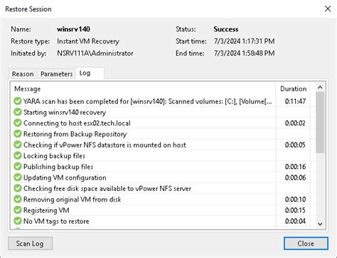 viewing yara scan results user guide for microsoft hyper v