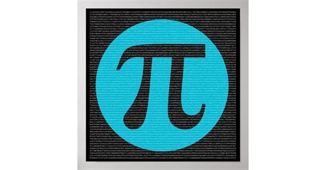 First 10000 Digits Of Pi Blue On Black Poster Zazzle First 10000 Digits Of Pi Blue On Black Poster Zazzle