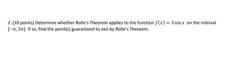 Solved Determine whether Rolle's Theorem applies to the | Chegg.com