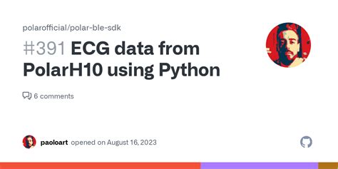 Ecg Data From Polarh10 Using Python · Issue 391 · Polarofficialpolar Ble Sdk · Github