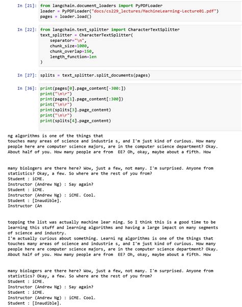 Information Retrieval Splitting Documents With Langchain When A