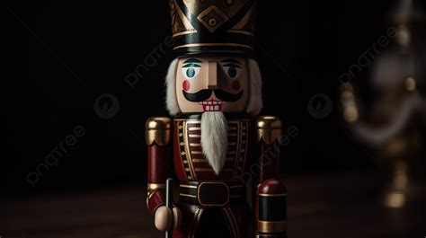 Nutcracker Is Displayed On A Dark Background Picture Of Nutcracker